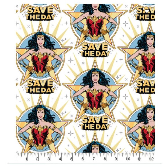 Other | Wonder Woman Cotton Fabric By The Yard | Poshmark